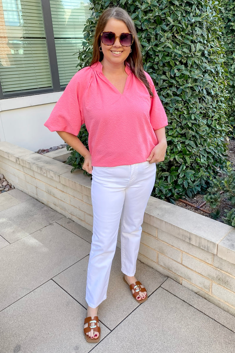 Tonwen Mid Rise Ankle Straigh Leg Denim by Mica – Lyla's: Clothing & Gifts